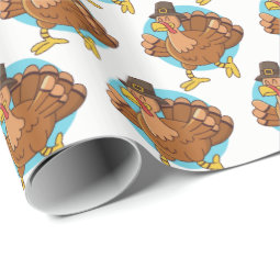 Thanksgiving Turkey wrapping paper | Zazzle
