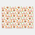Thanksgiving Turkey Wrapping Paper Sheets | Zazzle