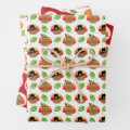 Thanksgiving Turkey Wrapping Paper Sheets | Zazzle