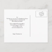 Thanksgiving Wishbone Dinner Invitation/Greeting Invitation Postcard ...