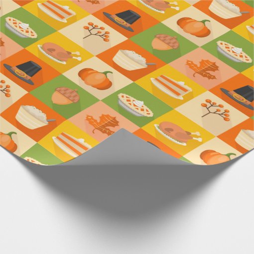 Thanksgiving Wrapping Paper | Zazzle