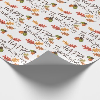 Thanksgiving Wrapping Paper | Zazzle