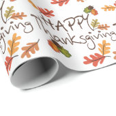 Thanksgiving Wrapping Paper | Zazzle