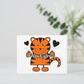 Thankyou Tiger Postcard | Zazzle