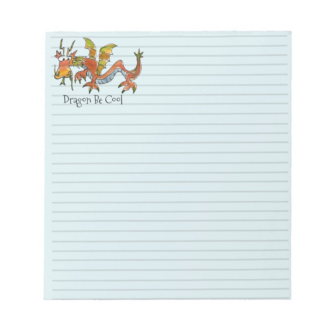 Thar Be Dragons Notepad | Zazzle