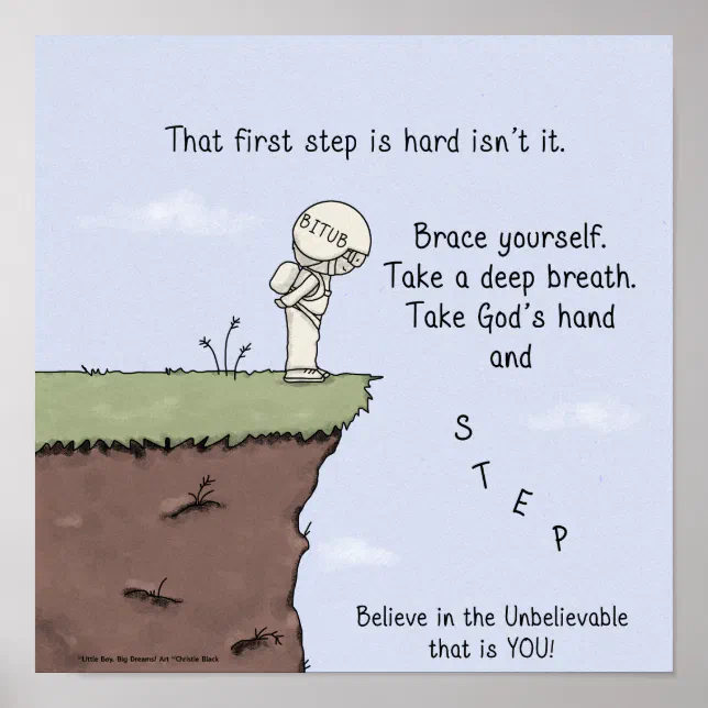 That First Step Poster | Zazzle