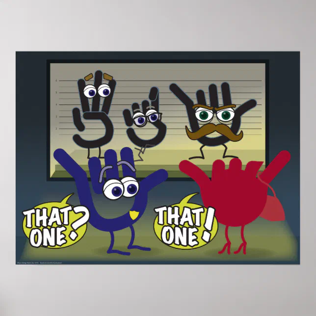 That one! An ASL classroom poster. Poster | Zazzle