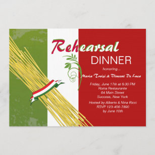 Italian Dinner Invitations | Zazzle