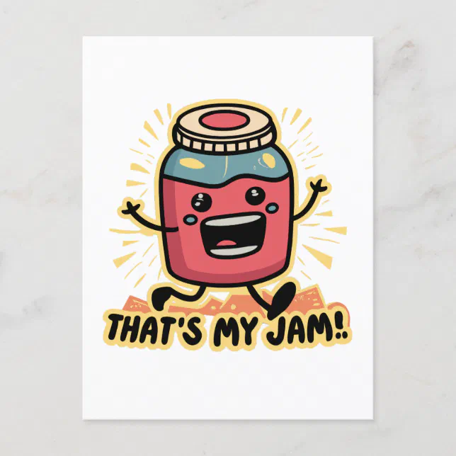 That's My Jam! Postcard | Zazzle
