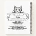 The 10 Commandments of Cats Funny Notebook | Zazzle