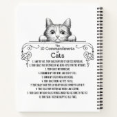 The 10 Commandments of Cats Funny Notebook | Zazzle