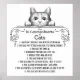 The 10 Commandments of Cats Funny Poster | Zazzle