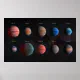 The 10 Hot Jupiter Wasp Exoplanets Poster | Zazzle