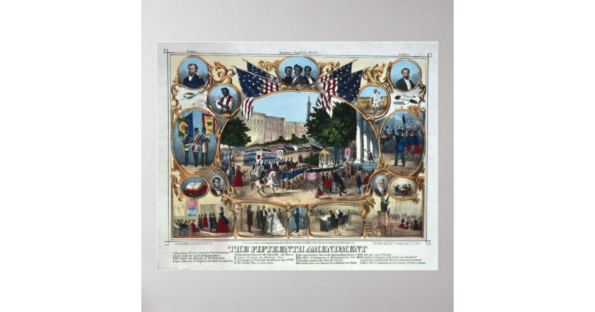 The 15th Amendment Poster | Zazzle