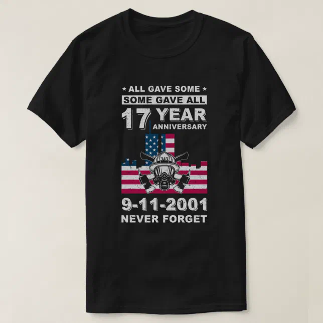 The 343 Firefighter 911 Memorial Never Forget T-Shirt | Zazzle