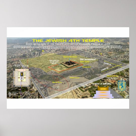The 4th Temple of Ezekiel Poster | Zazzle.com