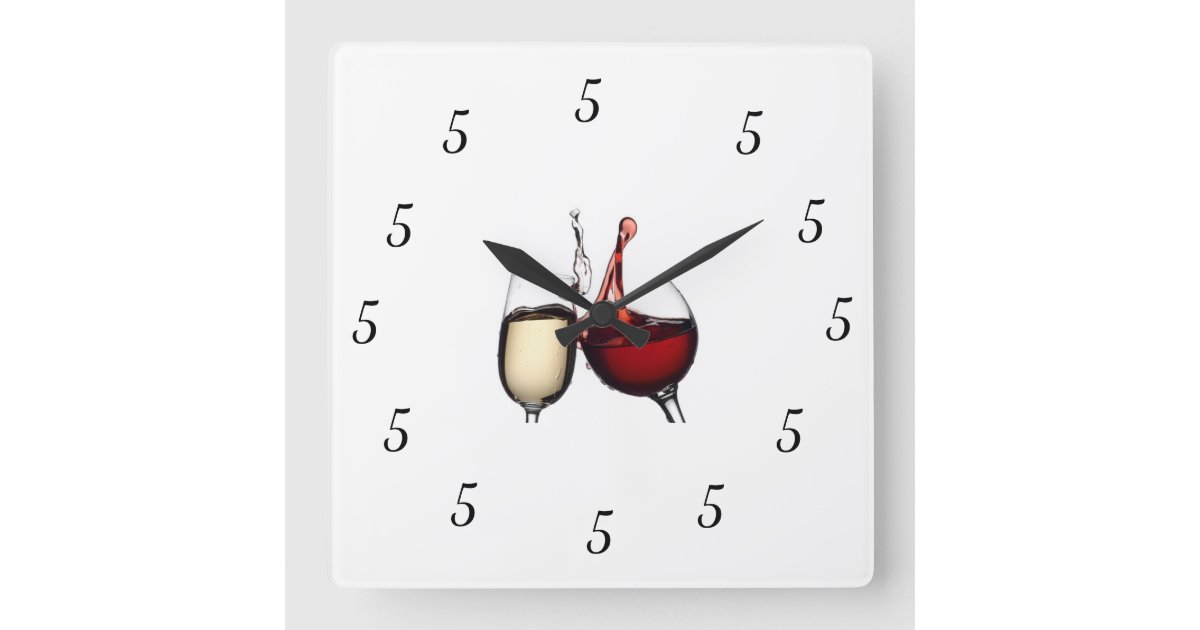 **THE 5:00*** CLOCK THAT REALLY HAS IT "ALL DAY" | Zazzle