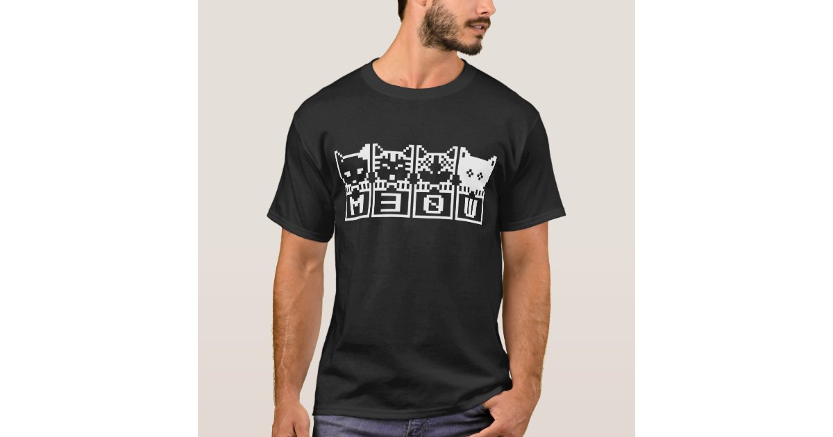 THE 8-BIT CATS M30W T-Shirt | Zazzle