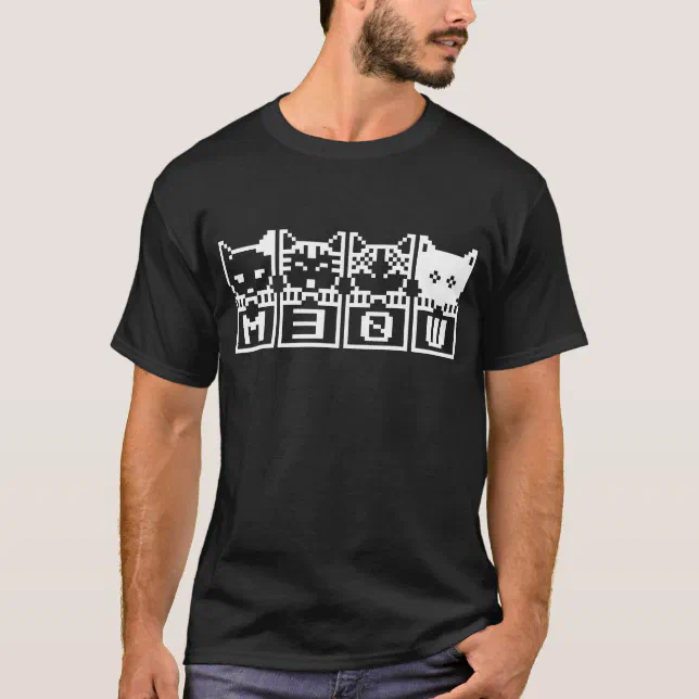 THE 8-BIT CATS M30W T-Shirt | Zazzle