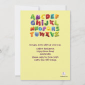 The ABC's Photo Invitation | Zazzle