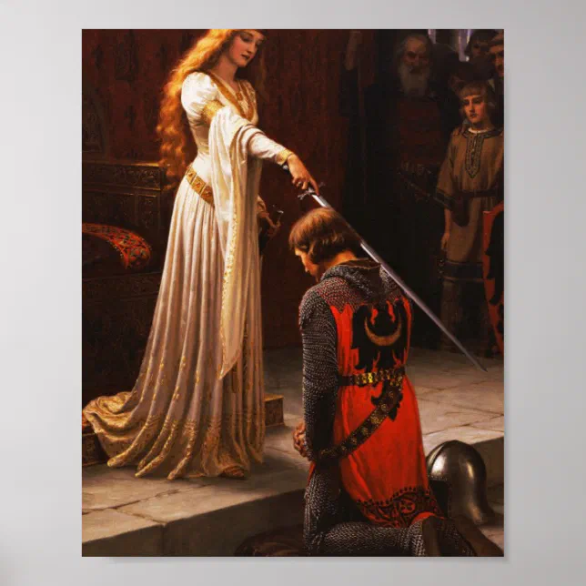 The Accolade Edmund Blair Leighton Poster | Zazzle
