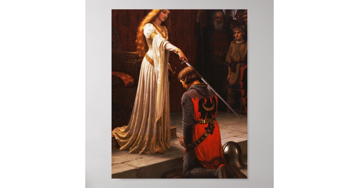 The Accolade Edmund Blair Leighton Poster | Zazzle