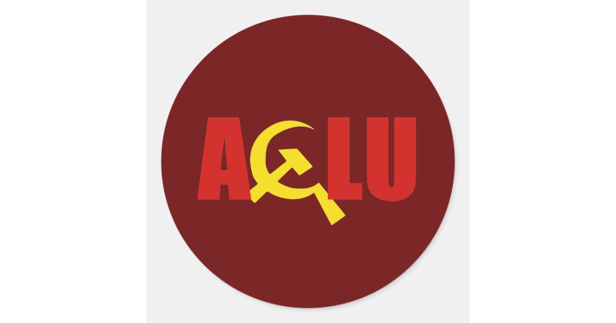 The ACLU is communist Classic Round Sticker | Zazzle