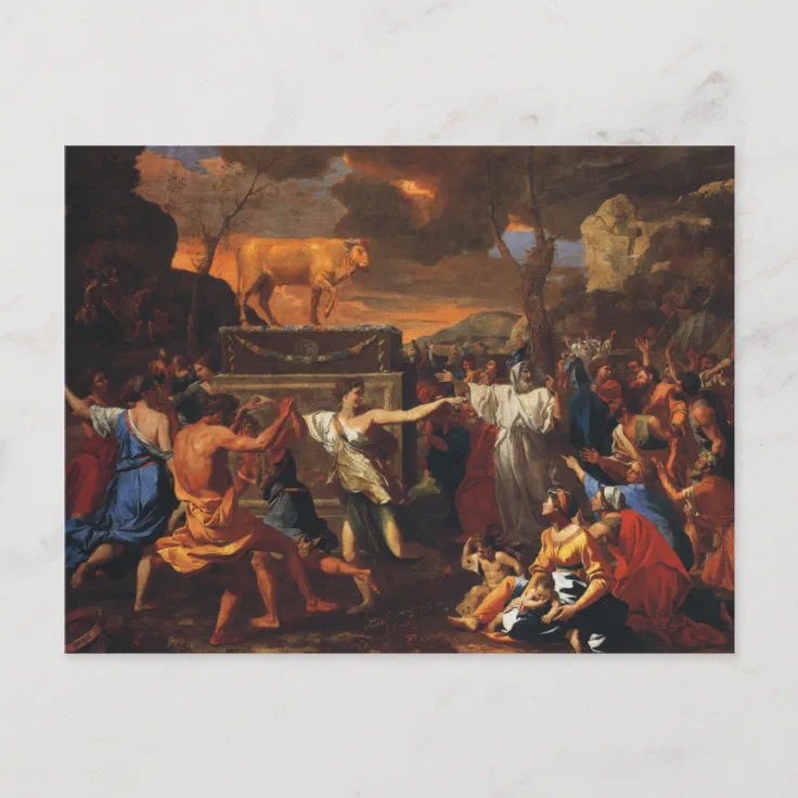 The Adoration Of The Golden Calf Postcard | Zazzle