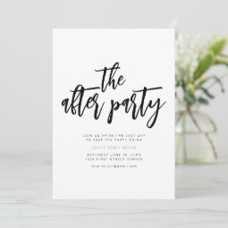 The After Party Wedding Party Invitation | Zazzle