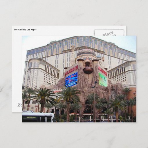 The Aladdin, Las Vegas Postcard | Zazzle