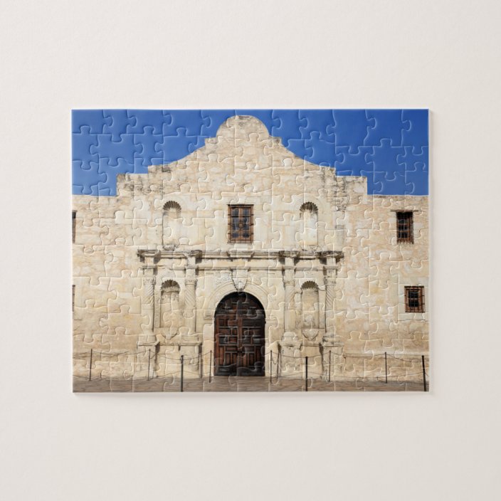 The Alamo Mission in modern day San Antonio, 3 Jigsaw Puzzle | Zazzle.com