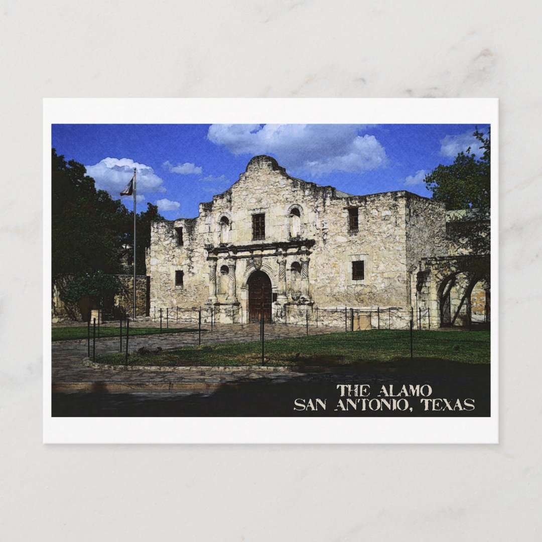 The Alamo Postcard | Zazzle