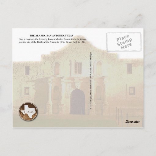 The Alamo, San Antonio, Texas Postcard | Zazzle