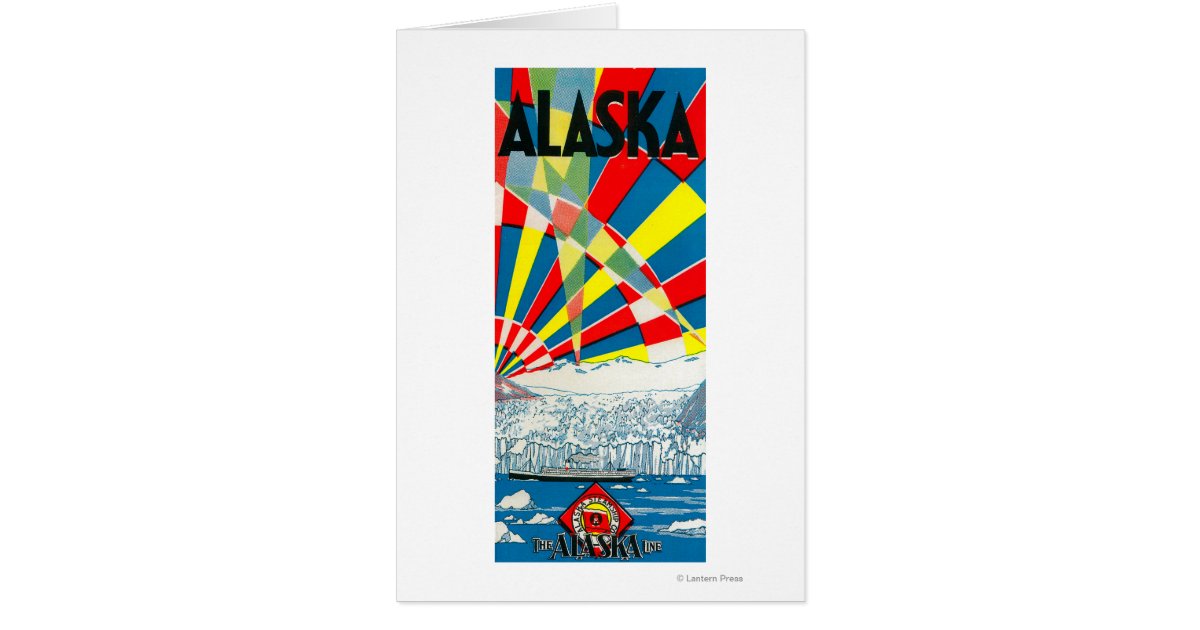 The Alaska Line Steamship Poster Cards | Zazzle