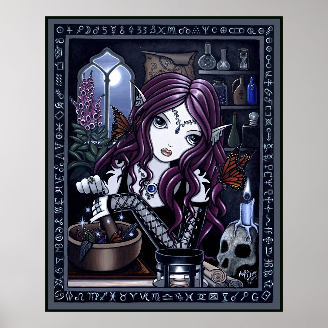 The Alchemist Gothic Fantasy Art Poster | Zazzle
