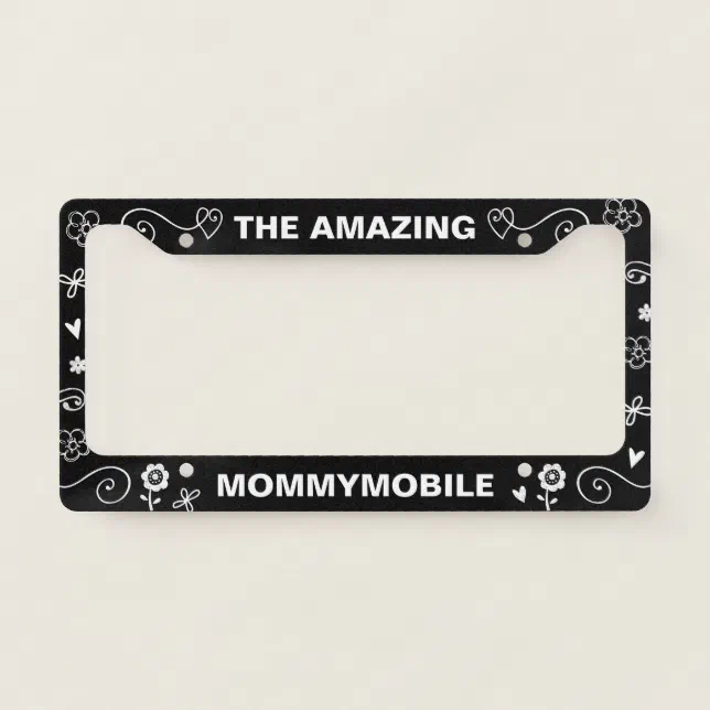 The Amazing Mommymobile | Cool Mom Custom License Plate Frame | Zazzle