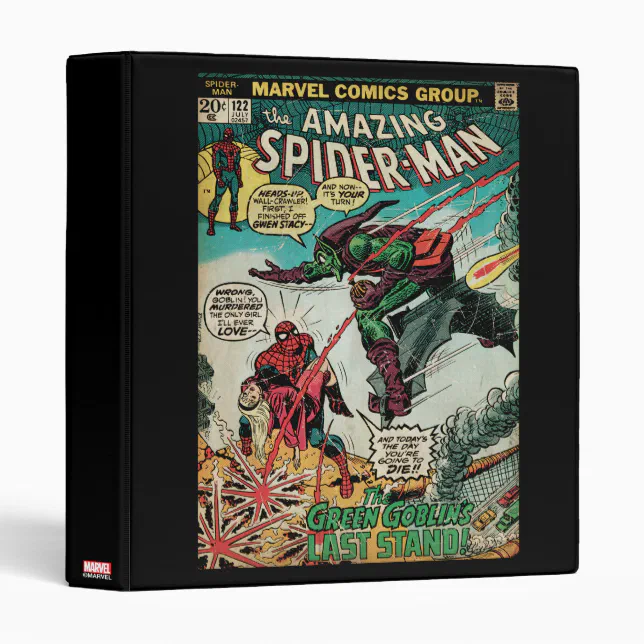 The Amazing Spider-Man Comic #122 3 Ring Binder | Zazzle