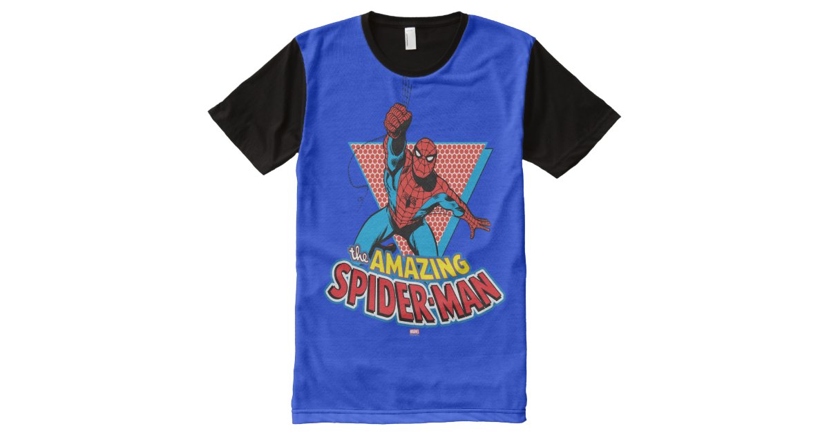 The Amazing Spider-Man Graphic All-Over-Print T-Shirt | Zazzle
