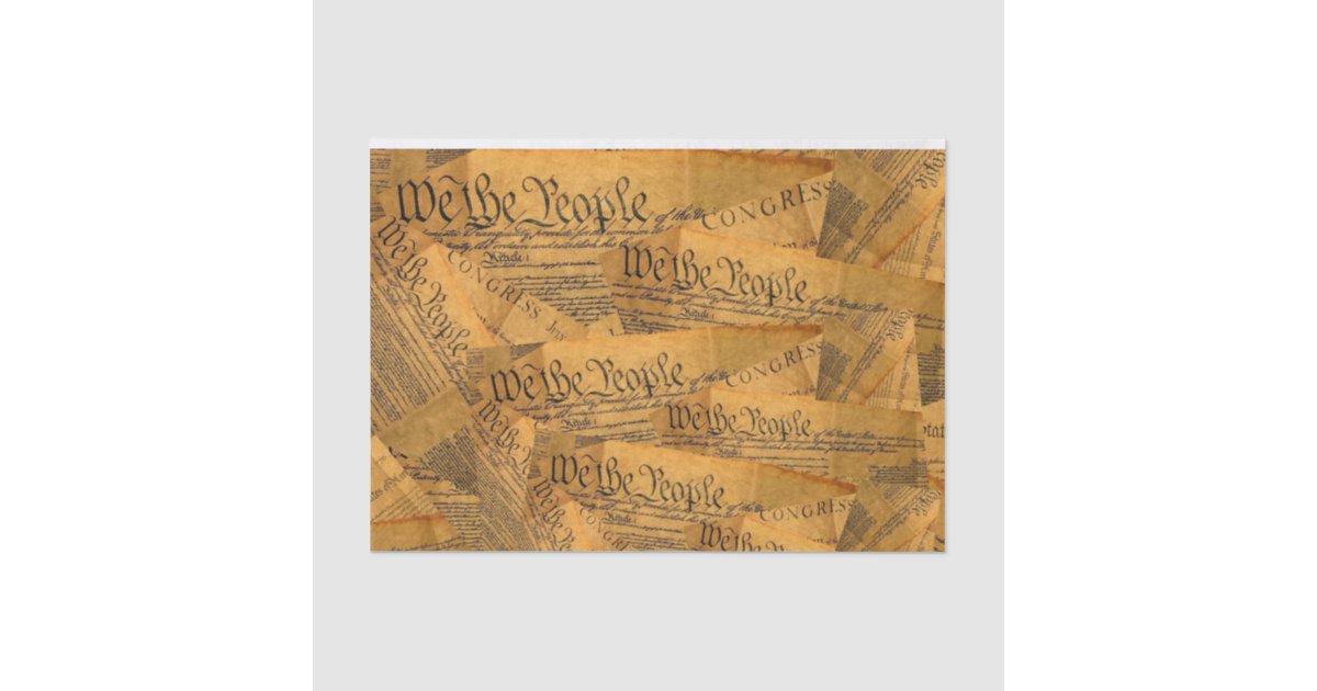 The American Constitution Tissue Paper | Zazzle