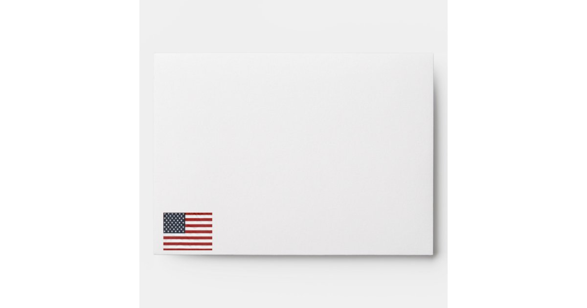 The American Flag Envelope | Zazzle