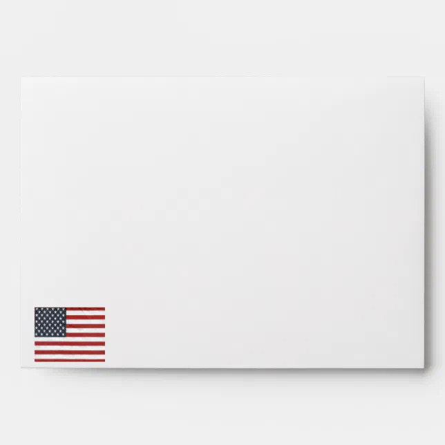 The American Flag Envelope | Zazzle