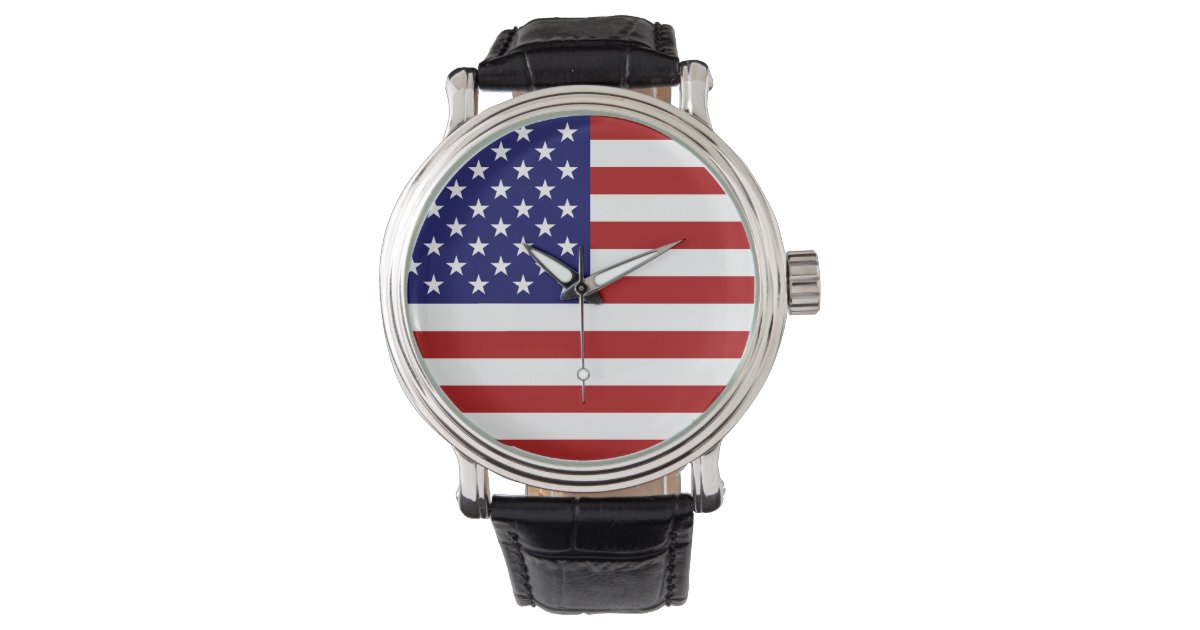 The American Flag Men's Watch | Zazzle