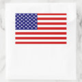 The American Flag Rectangular Sticker | Zazzle