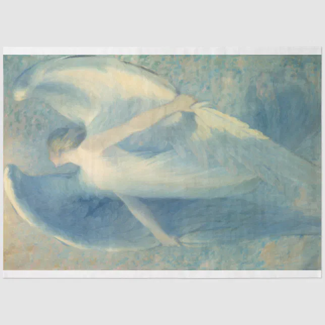 The Angel Vintage Blue Decoupage Tissue Paper | Zazzle
