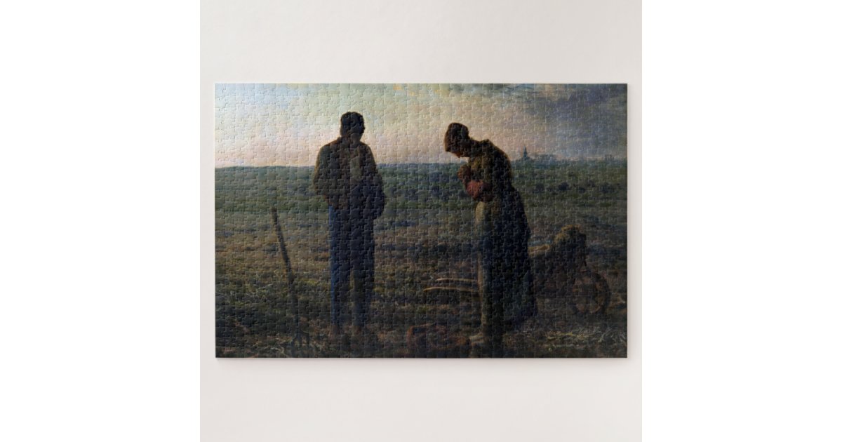 The Angelus, Jean-Francois Millet Jigsaw Puzzle | Zazzle