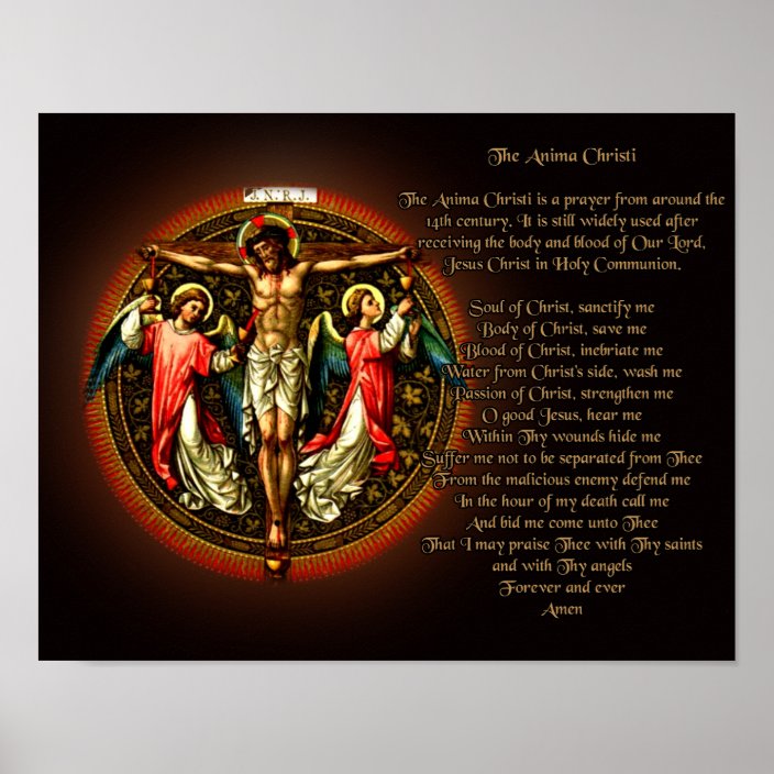 The Anima Christi Poster | Zazzle.com