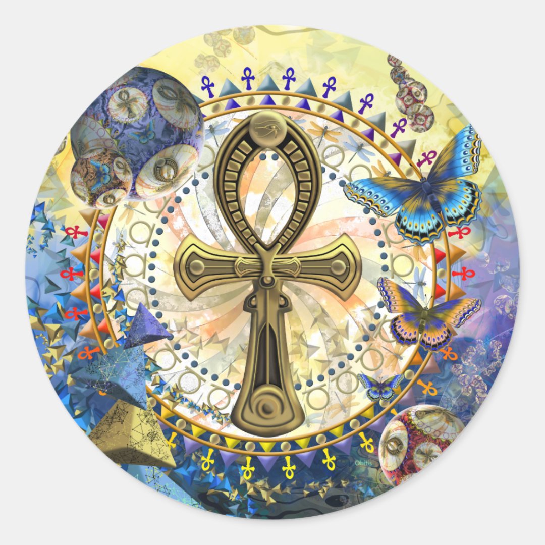 The Ankh Classic Round Sticker | Zazzle