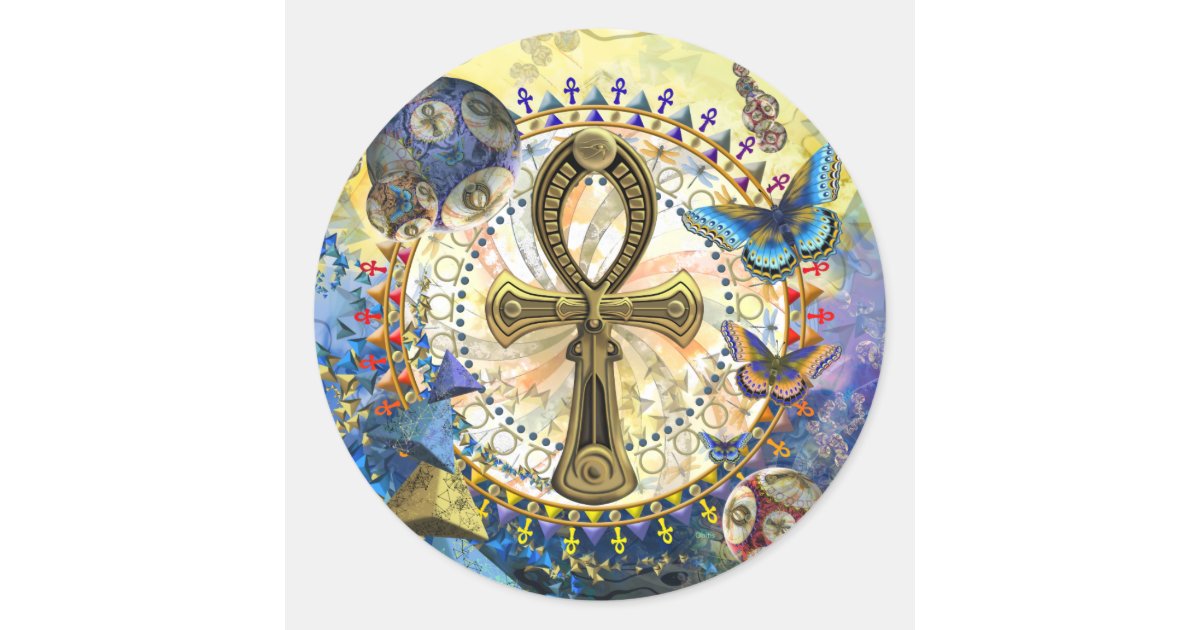 The Ankh Classic Round Sticker | Zazzle