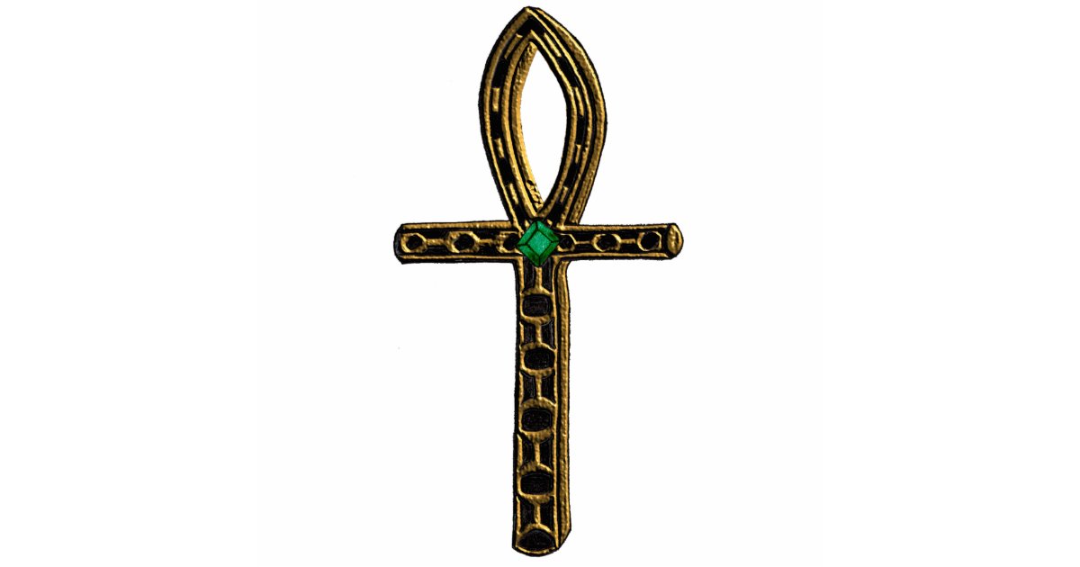 The Ankh (gold) Acrylic Pin Cutout | Zazzle