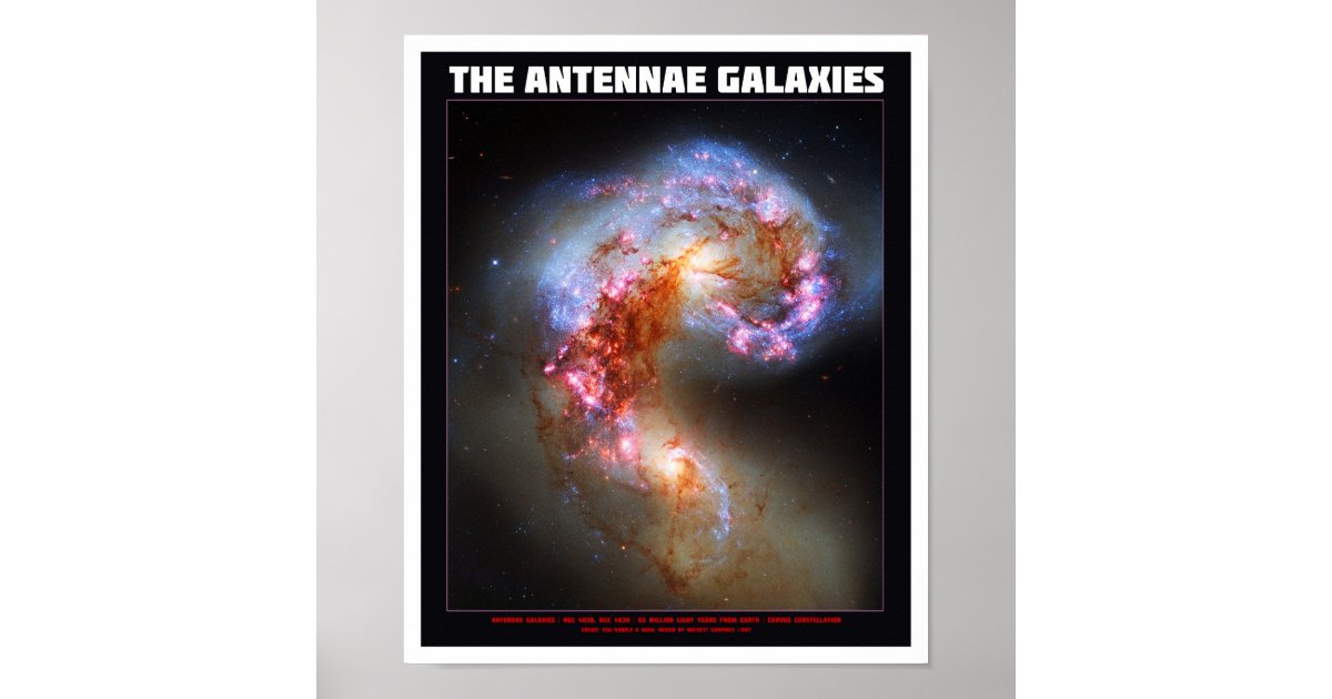 The Antennas Galaxies Poster | Zazzle